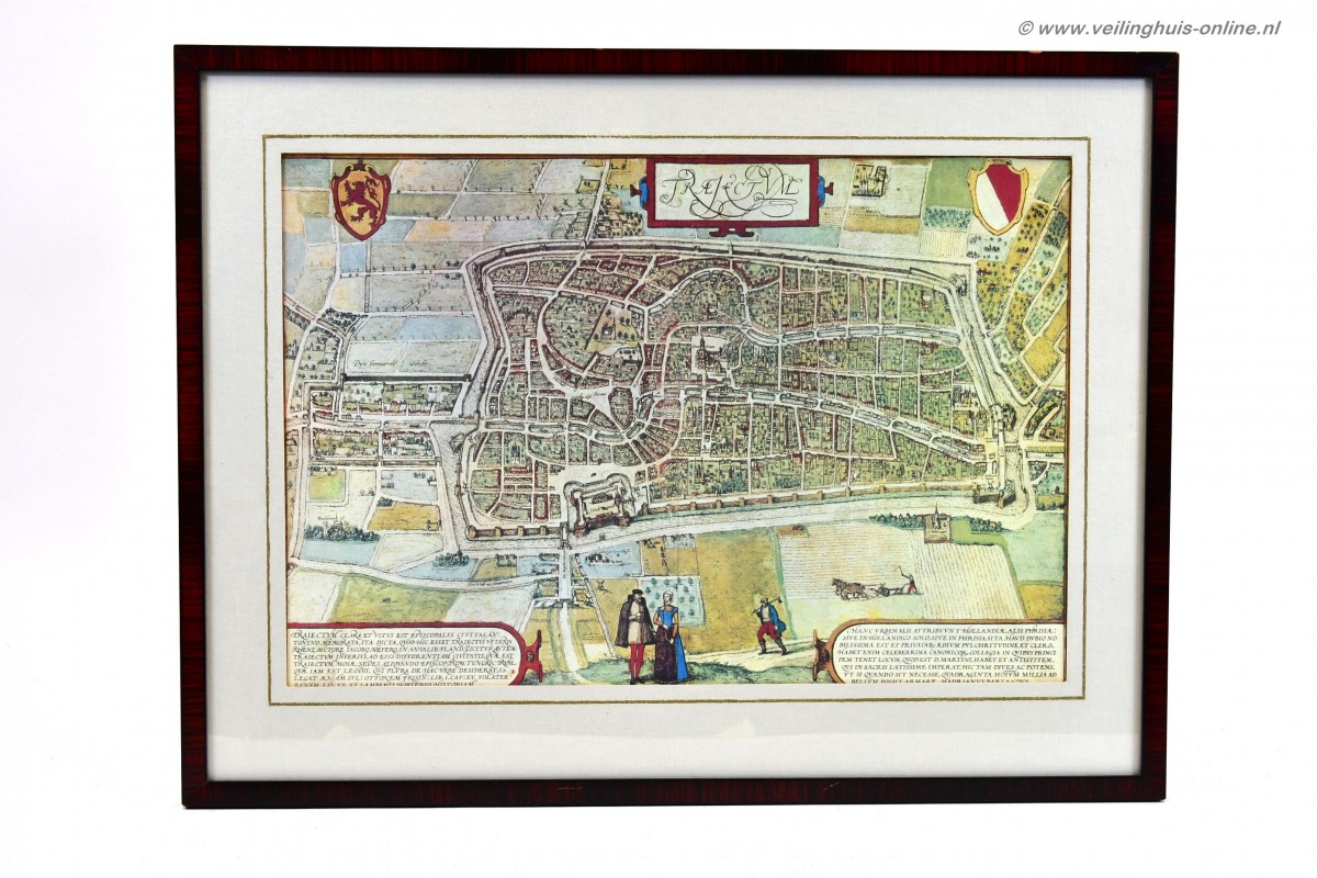 Veilinghuis-Online - kavel-details Kunstdruk Plattegrond Utrecht