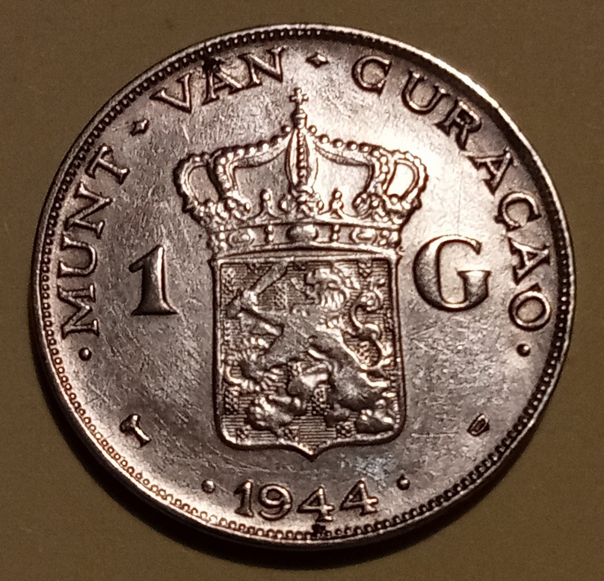 Veilinghuis-Online - kavel-details 1 gulden curacao 1944 koningin ...
