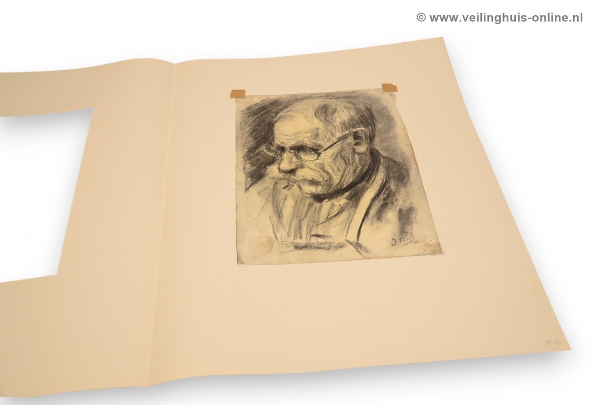 Veilinghuis-Online - kavel-details Houtskooltekening - Jan Vink