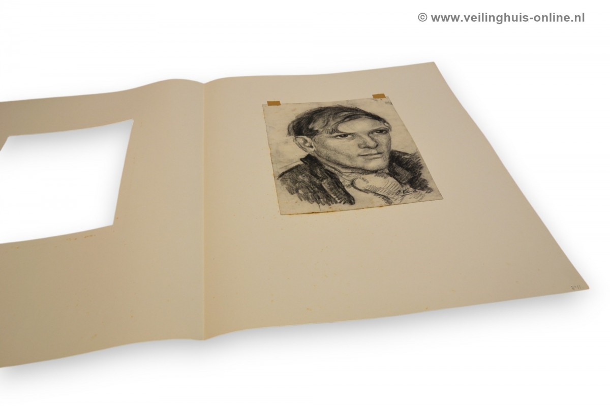 Veilinghuis-Online - kavel-details Houtskooltekening - Jan Vink