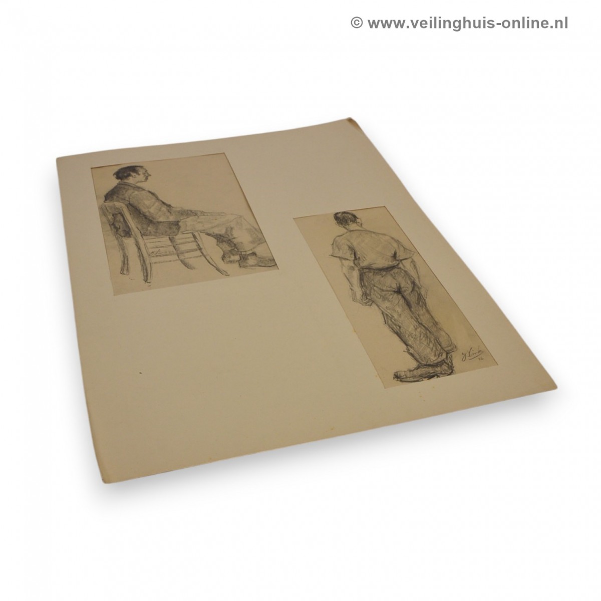 Veilinghuis-Online - kavel-details Houtskooltekeningen - Jan Vink