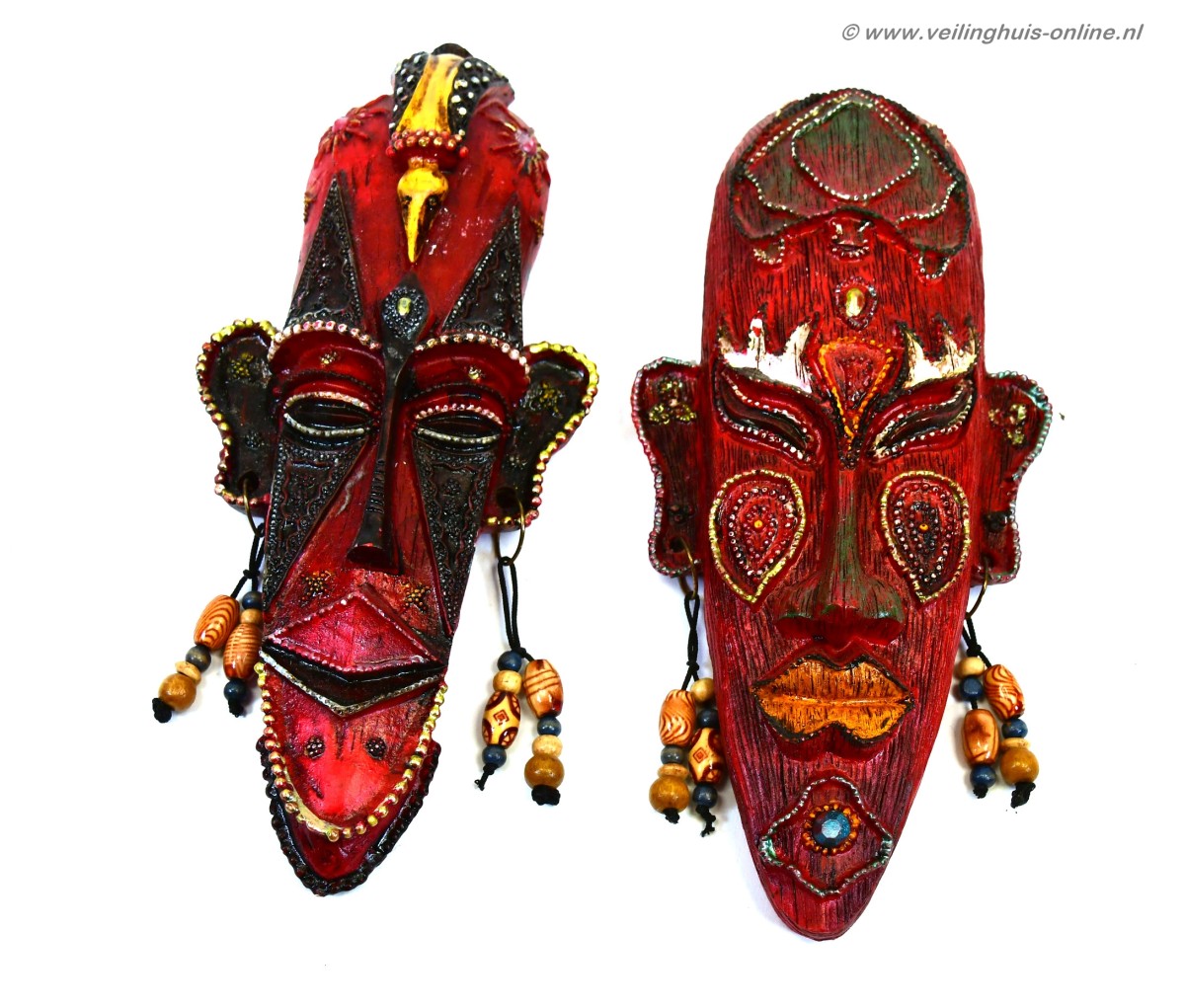 Veilinghuis-Online - kavel-details Paar Afrikaanse maskers