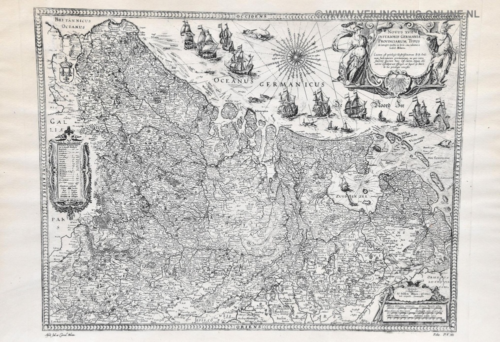 Veilinghuis-Online - kavel-details Oude Zeekaart