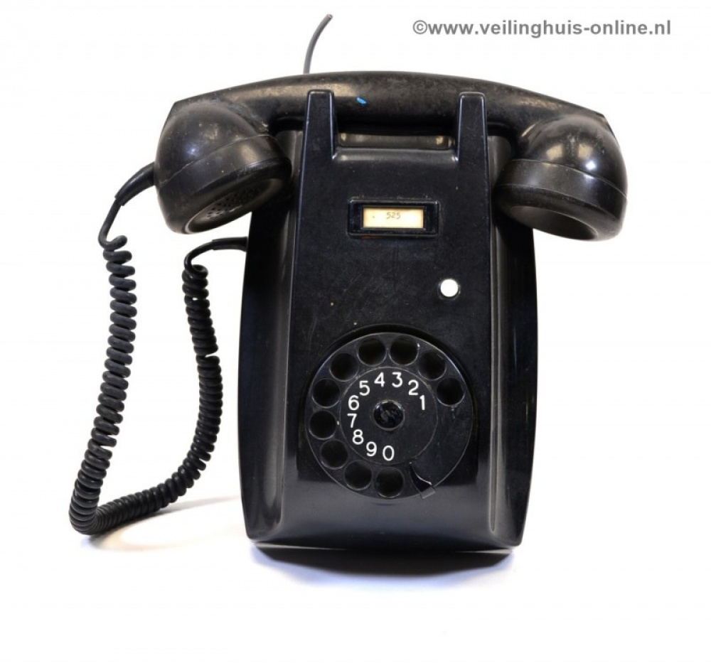 Veilinghuis-Online - kavel-details PTT Wandtelefoon - Bakeliet