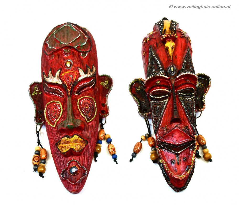 Veilinghuis-Online - kavel-details Paar Afrikaanse maskers